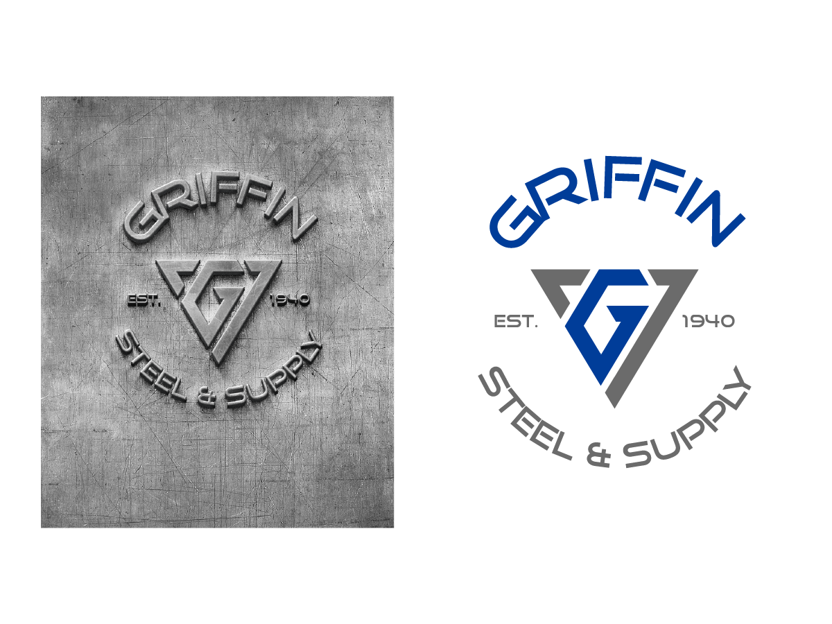 Traditional, Elegant, Steel Fabrication Logo Design for Griffin Steel ...