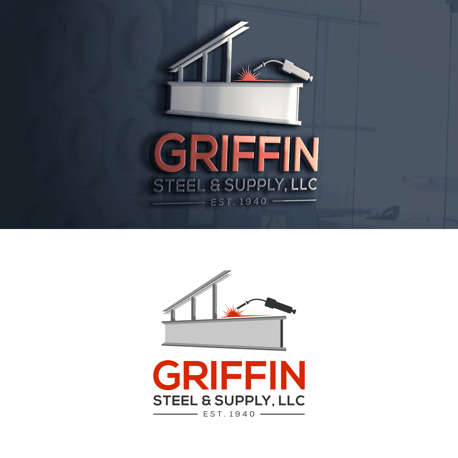 Traditional, Elegant, Steel Fabrication Logo Design for Griffin Steel ...