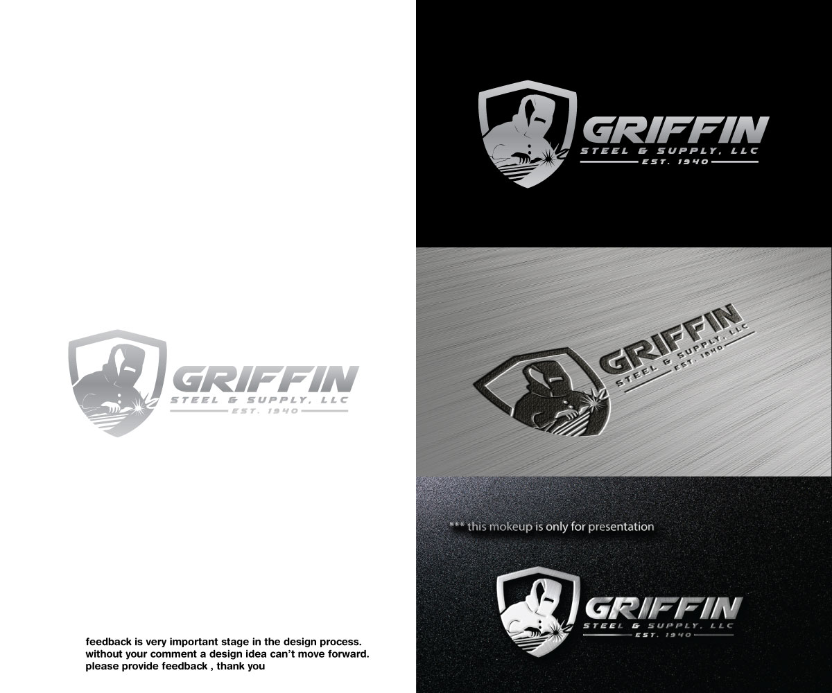 Traditional, Elegant, Steel Fabrication Logo Design for Griffin Steel ...