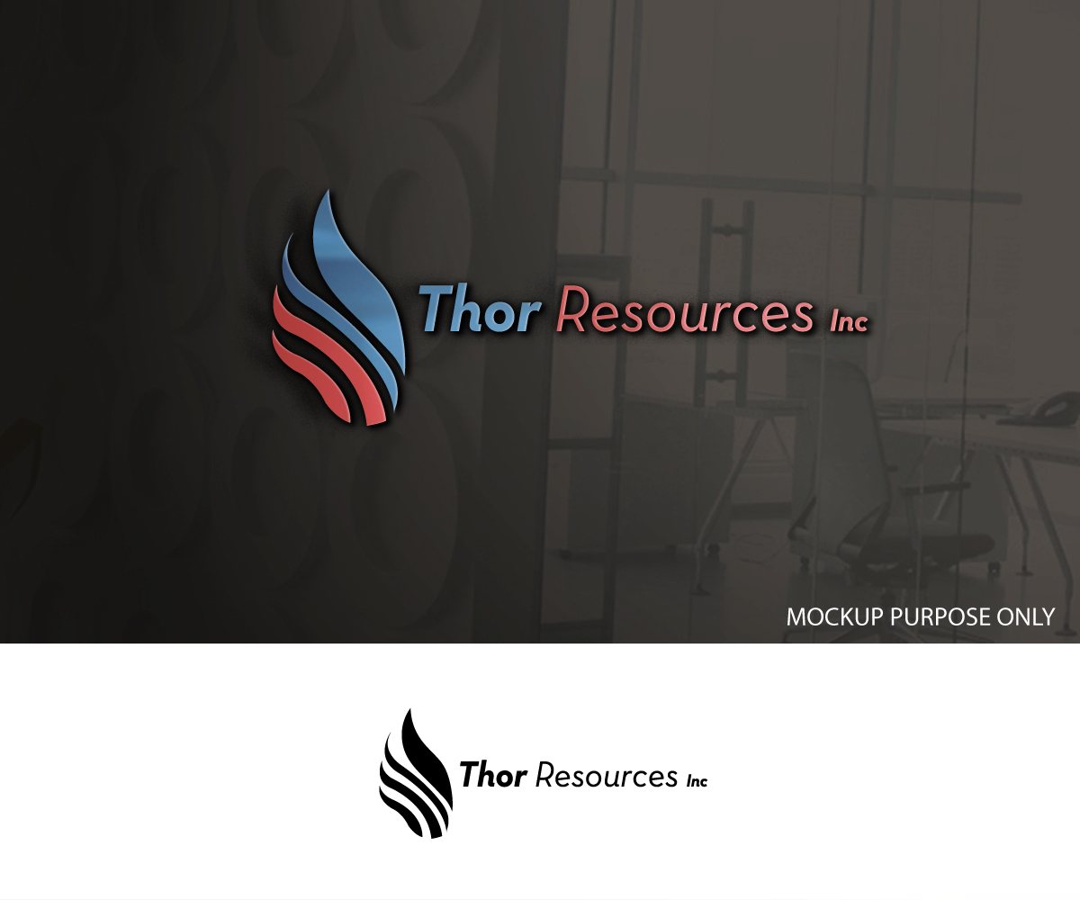 Bold, Masculine Logo Design for "Thor Resources Inc." or "Thor ...