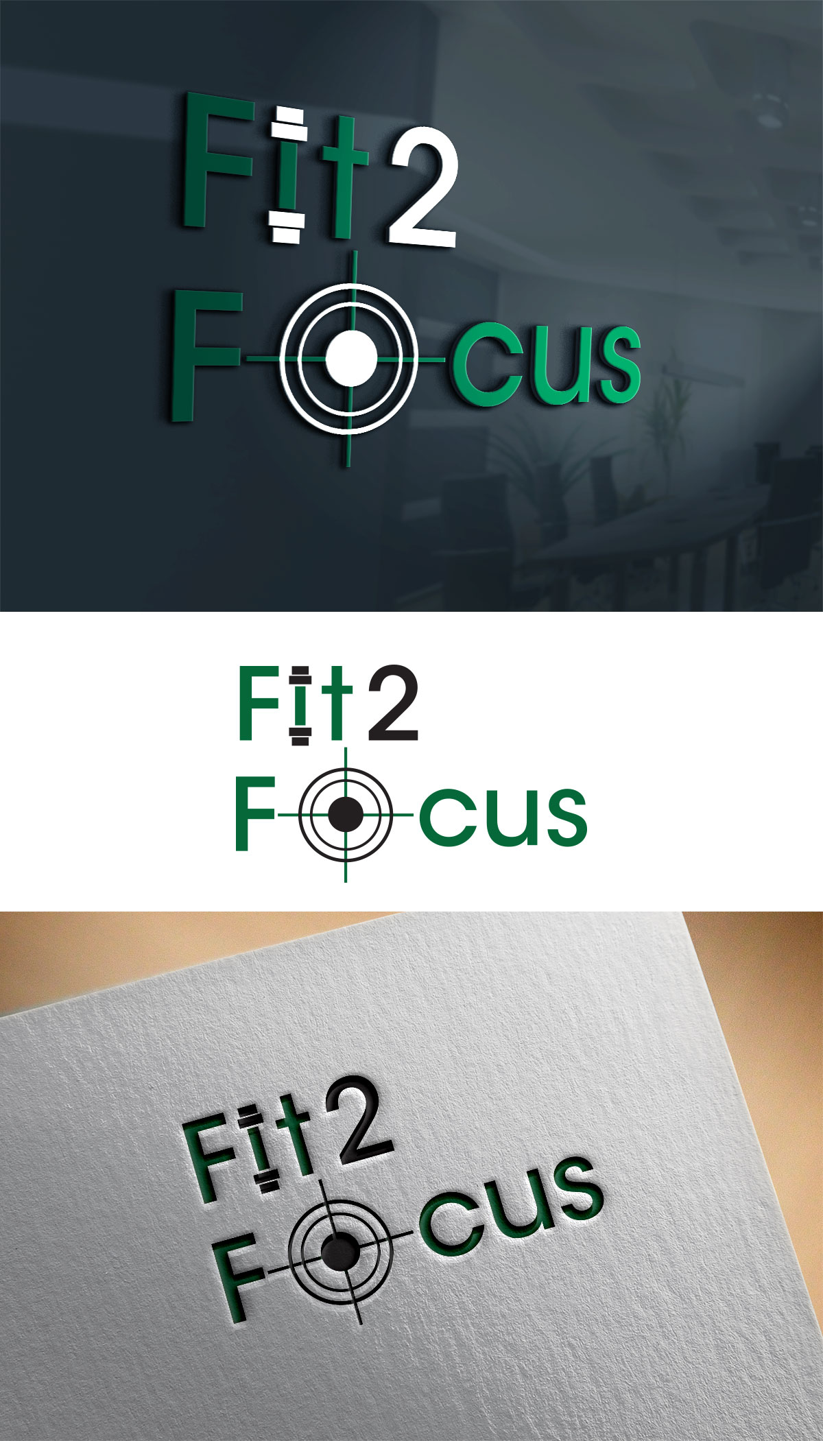 Modern, Professional Logo Design for Fit2Focus by logograph | Design ...