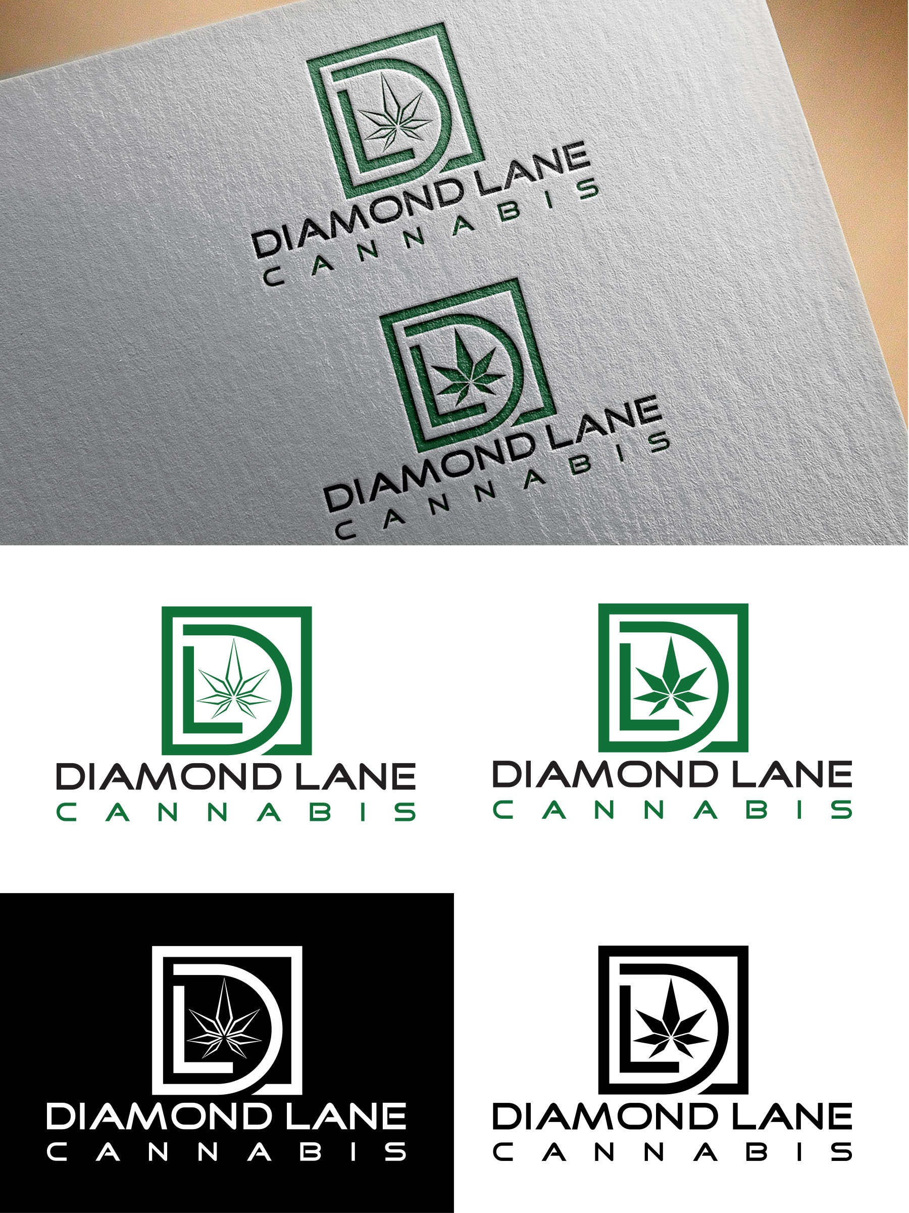Bold, Modern, Cannabis Logo Design for "Diamond Lane Cannabis" or ...