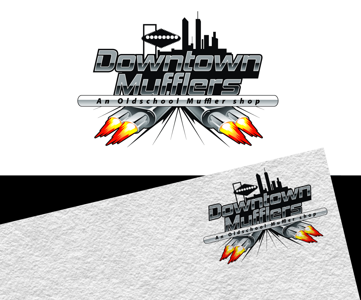 Logo Design for 1.Downtown Mufflers or 2.Downtown Mufflers Custom ...