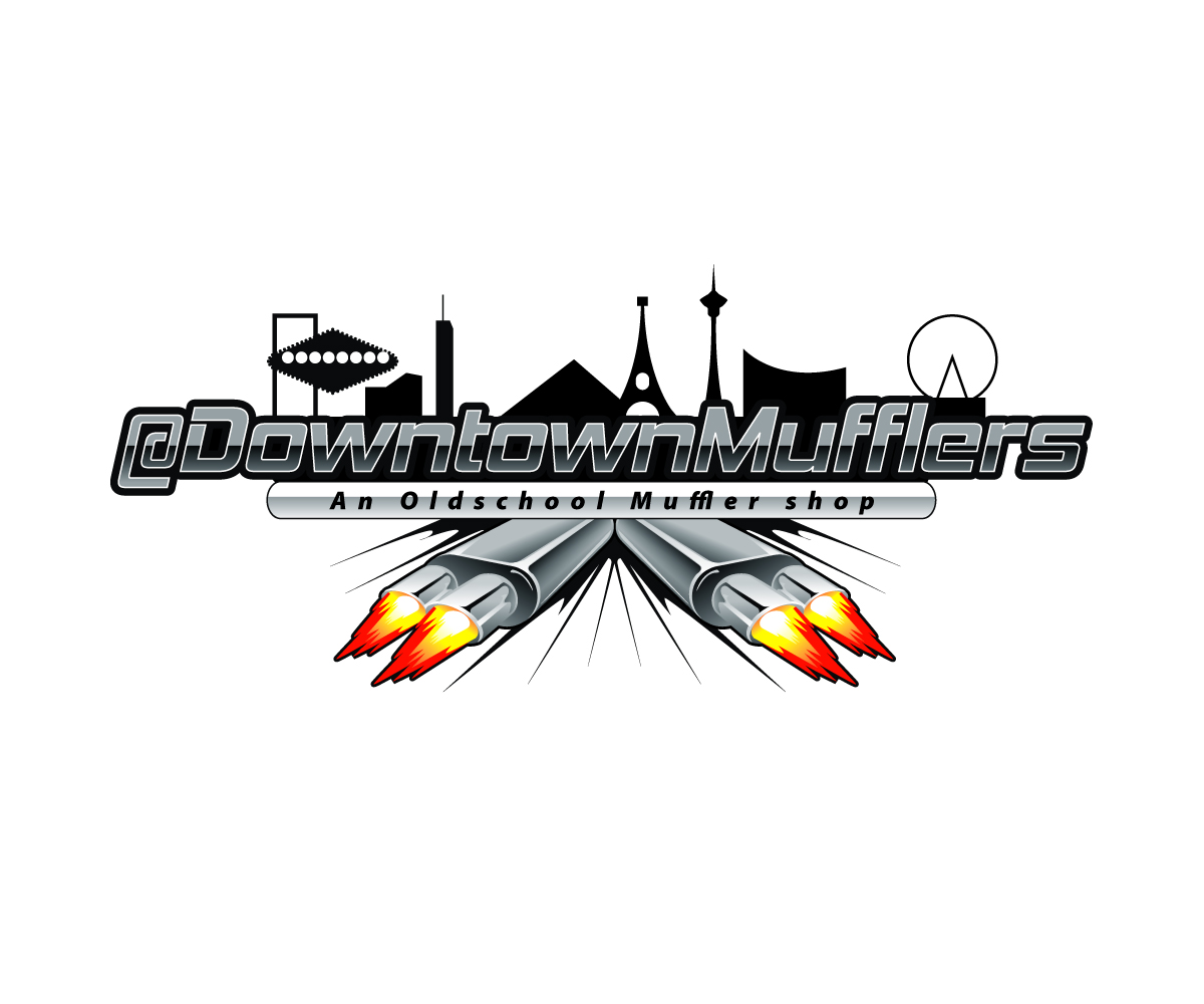 Diseño de Logo for 1.Downtown Mufflers or 2.Downtown Mufflers Custom ...