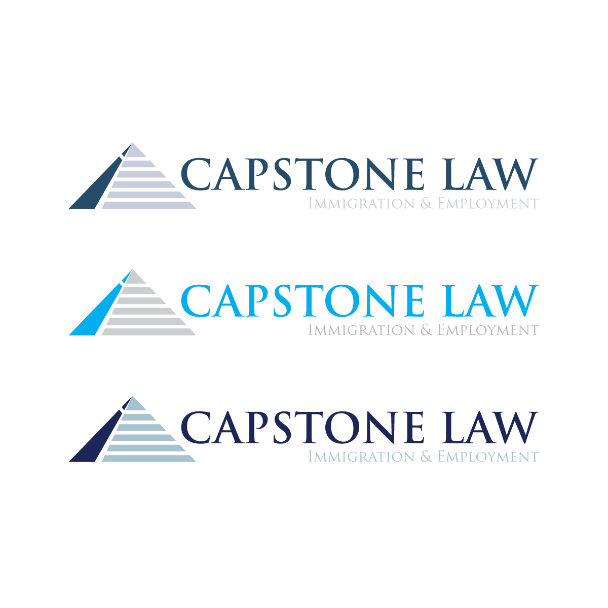 Modern, Bold Logo Design for CAPSTONE LAW -- Immigration & Employment ...