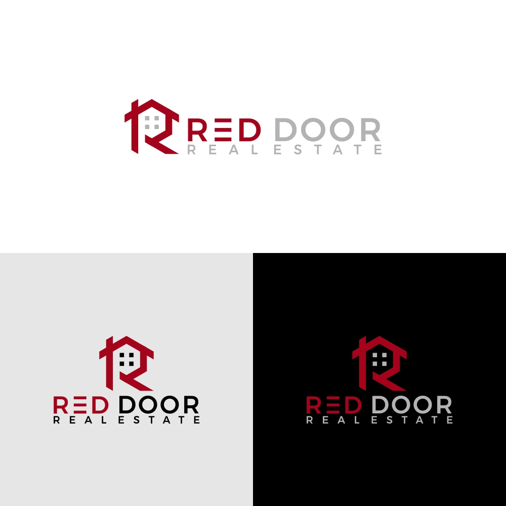 Modern, Conservative, Real Estate Logo Design for Red Door Real Estate ...