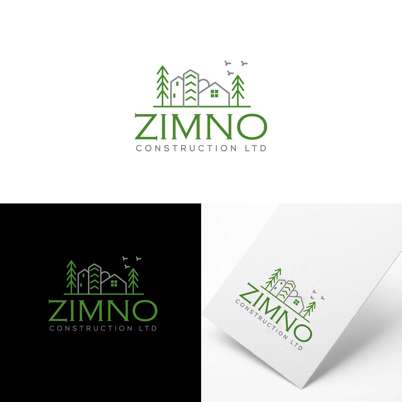 Modern, Professional, Construction Company Logo Design for ZIMNO ...