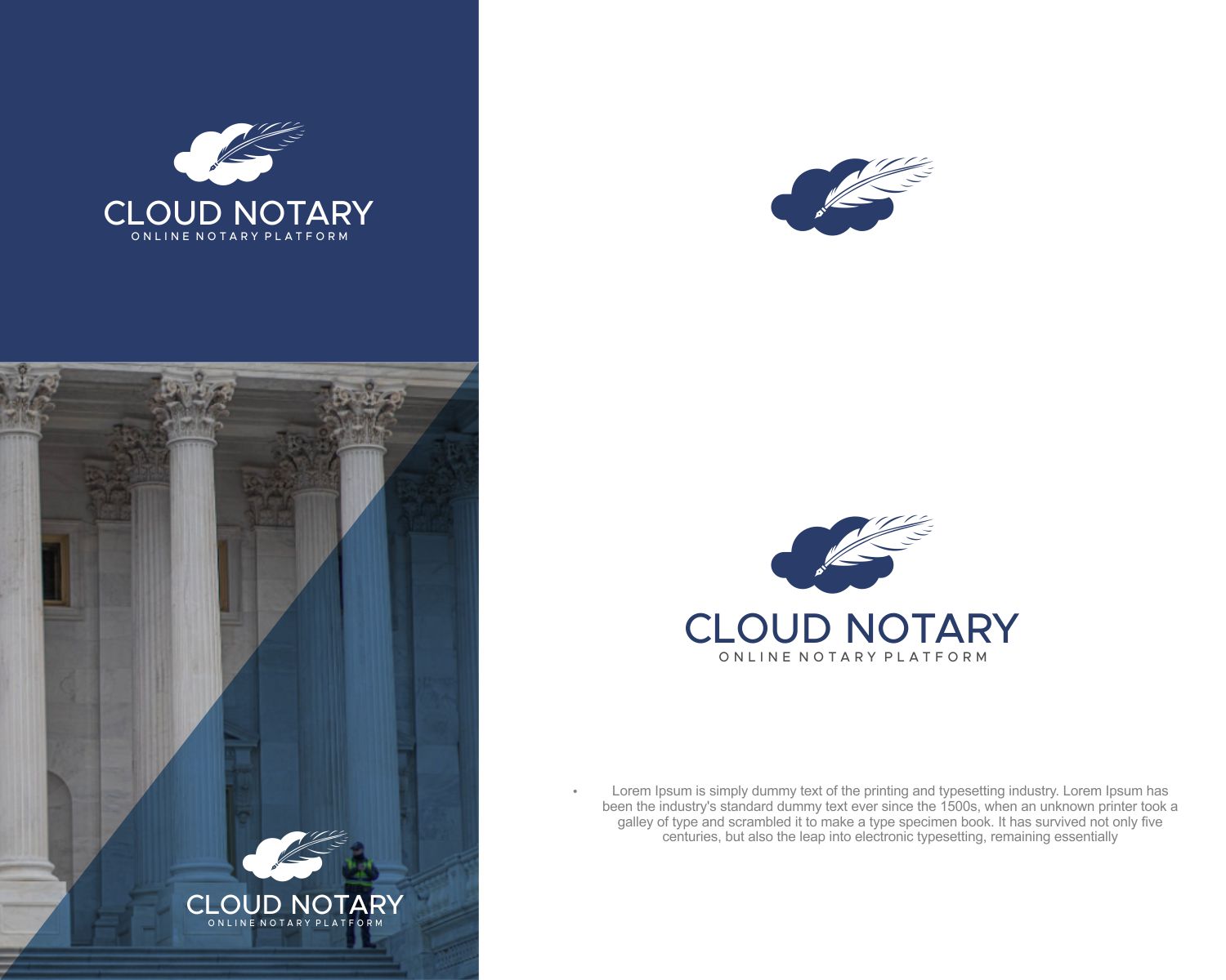 Modern, Serious, Legal Logo Design for Cloud Notary by MX LogoArt ...