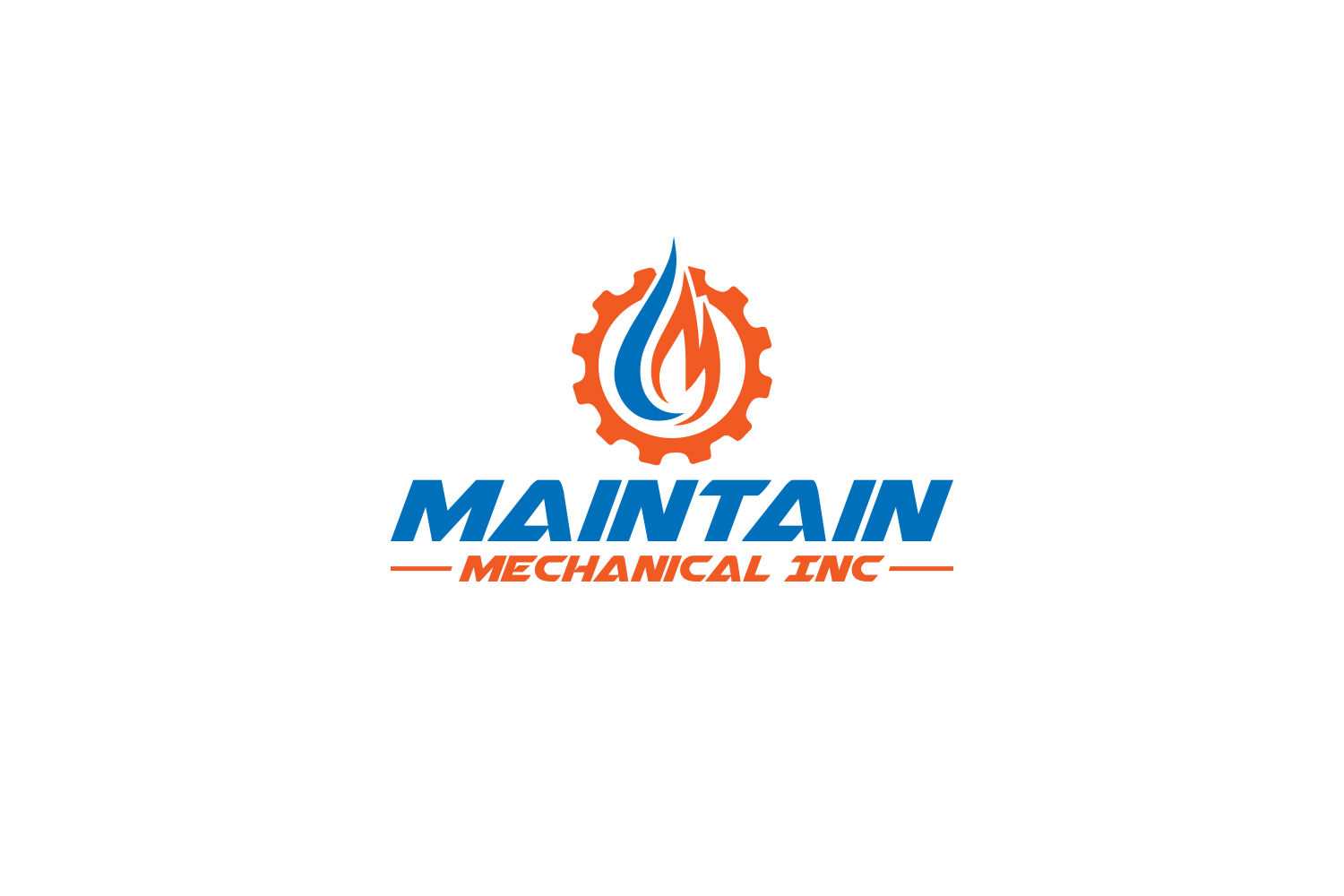 Modern, Colorful, Mechanical Logo Design for Maintain Mechanical Inc by ...