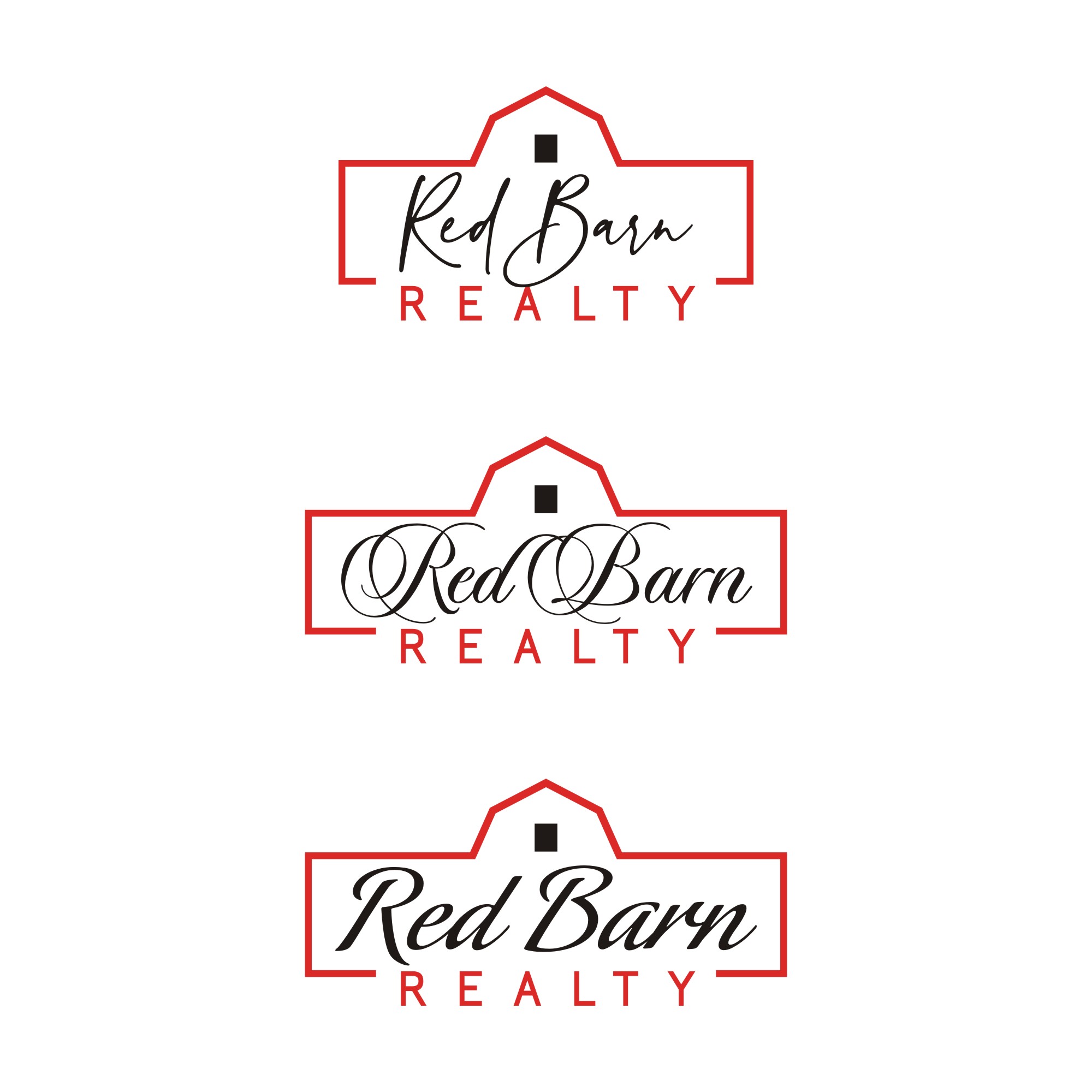 Elegant, Modern Logo Design for Red Barn Realty by Kreative Fingers ...