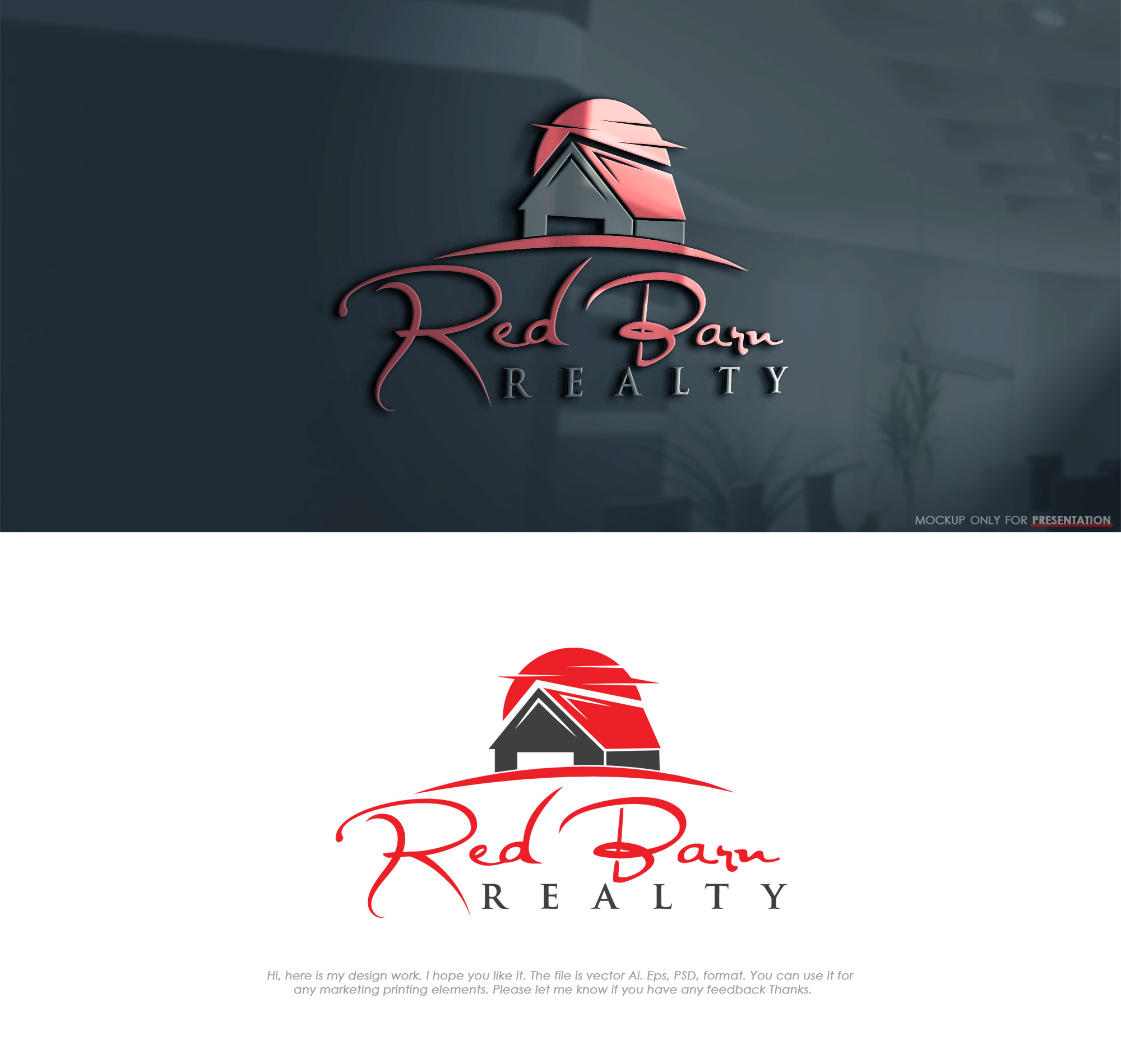 Elegant, Modern Logo Design for Red Barn Realty by Mono.co | Design ...