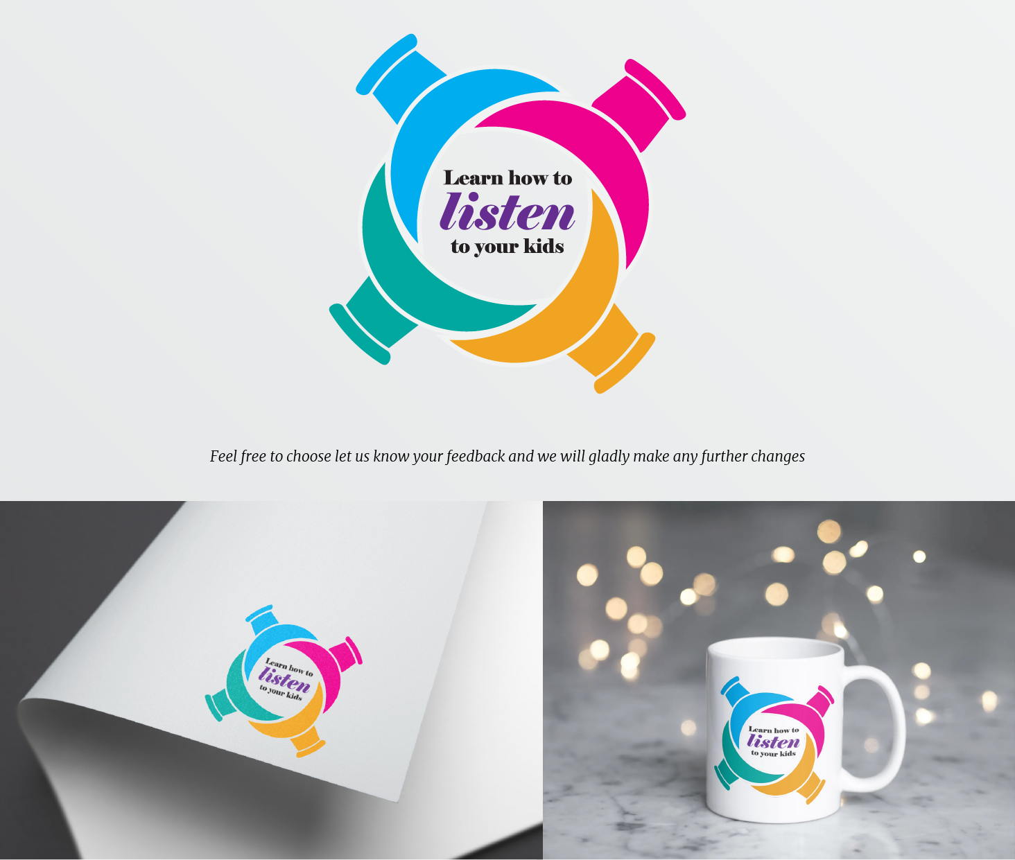 Logo Design for Learn How To Listen To Your Kids by OBUK Design ...