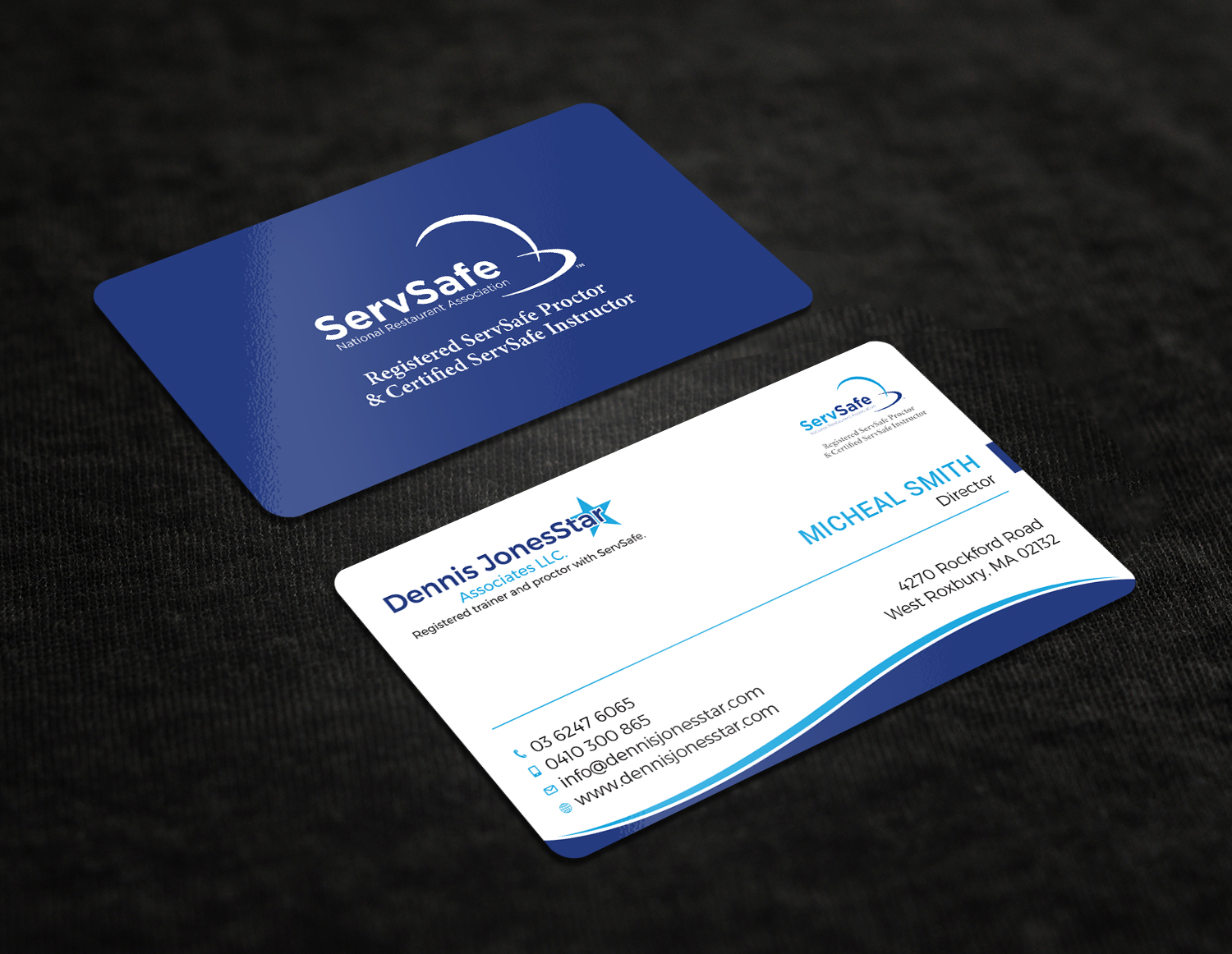 Business Card Design for Dennis JonesStar ,Associates LLC. , Registered ...