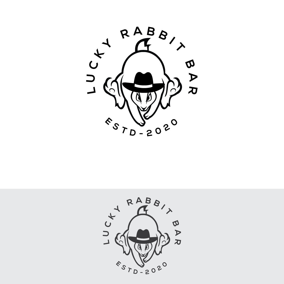Bold, Colorful Logo Design for Lucky Rabbit Bar by Rosalia.... | Design ...