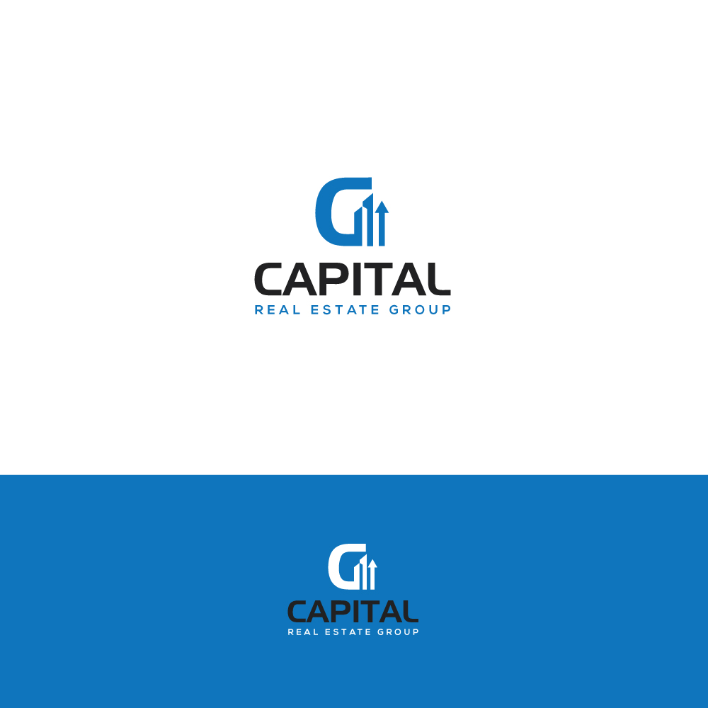 Modern, Masculine, Real Estate Development Logo Design for Capital Real ...