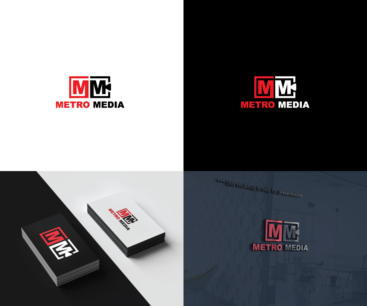 Modern, Professional, Video Production Logo Design for "Metro Media ...