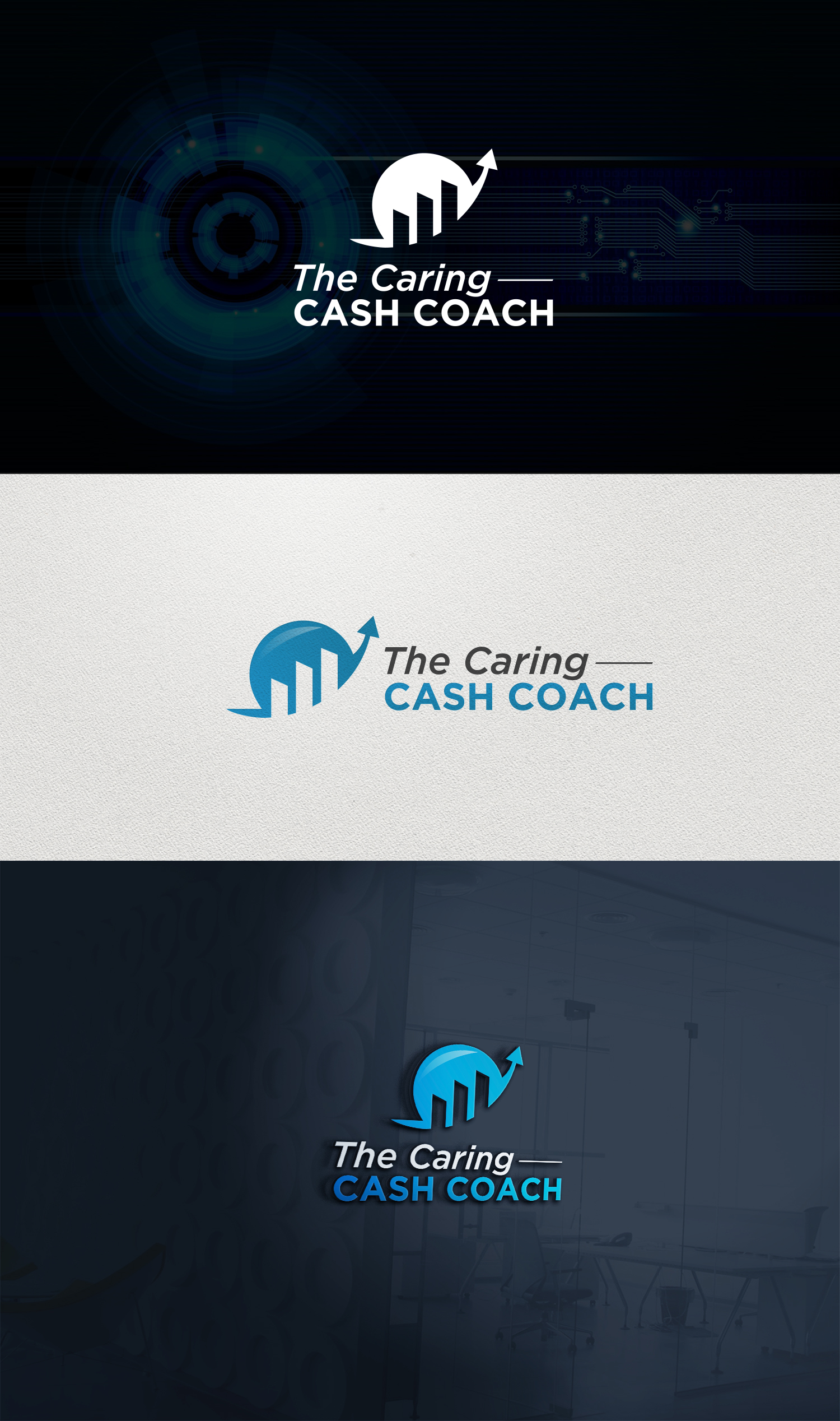 Colorful, Modern, Life Coaching Logo Design for The Caring Cash Coach ...