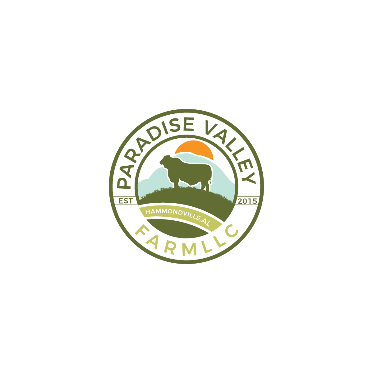 Traditional, Masculine, Farm Logo Design for Paradise Valley Farm, LLC ...