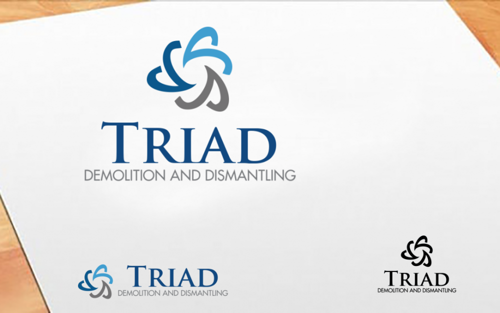Bold, Serious, Industrial Logo Design for Triad Demolition and ...