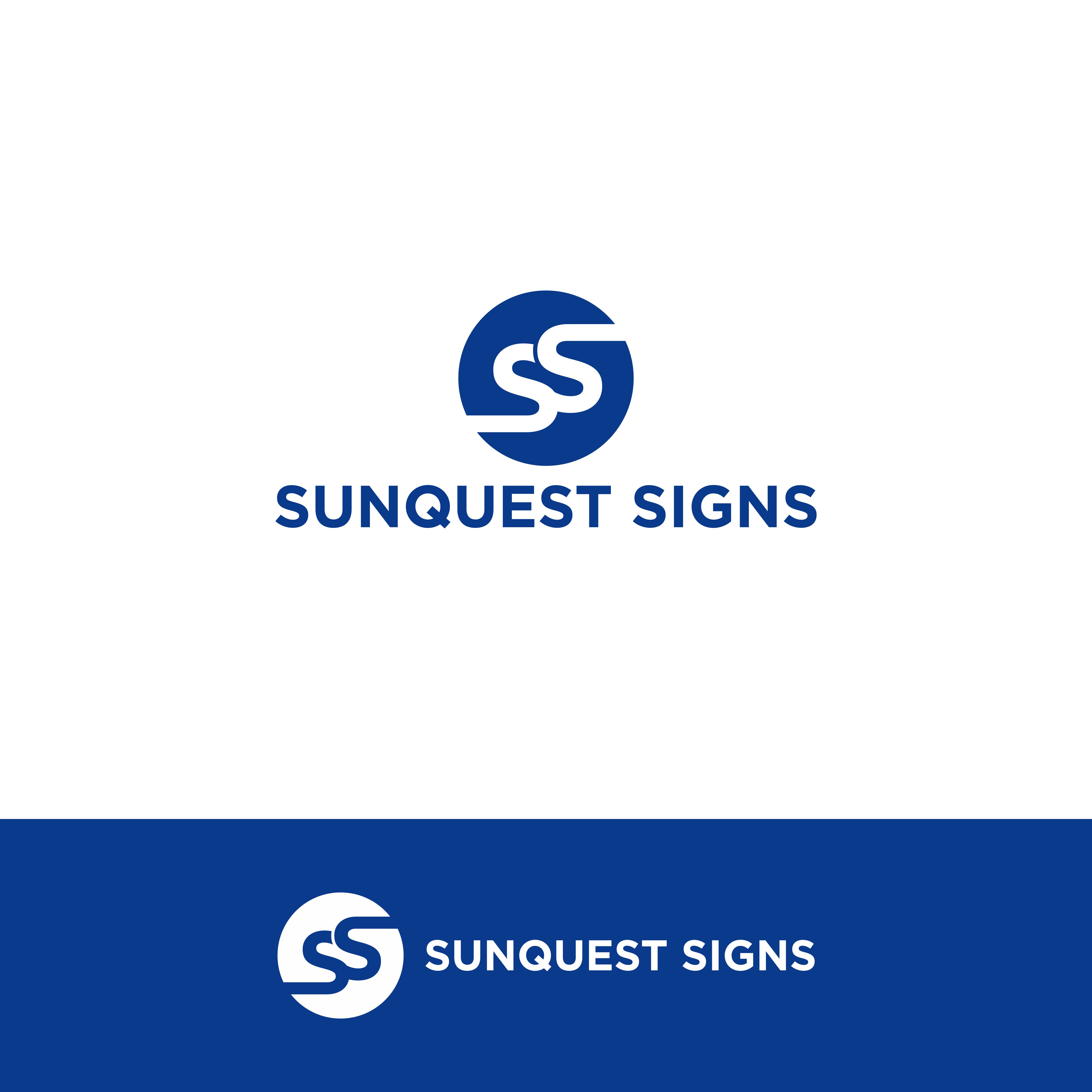 Modern, Professional, Outdoor Sign Logo Design for SUNQUEST SIGNS by ...