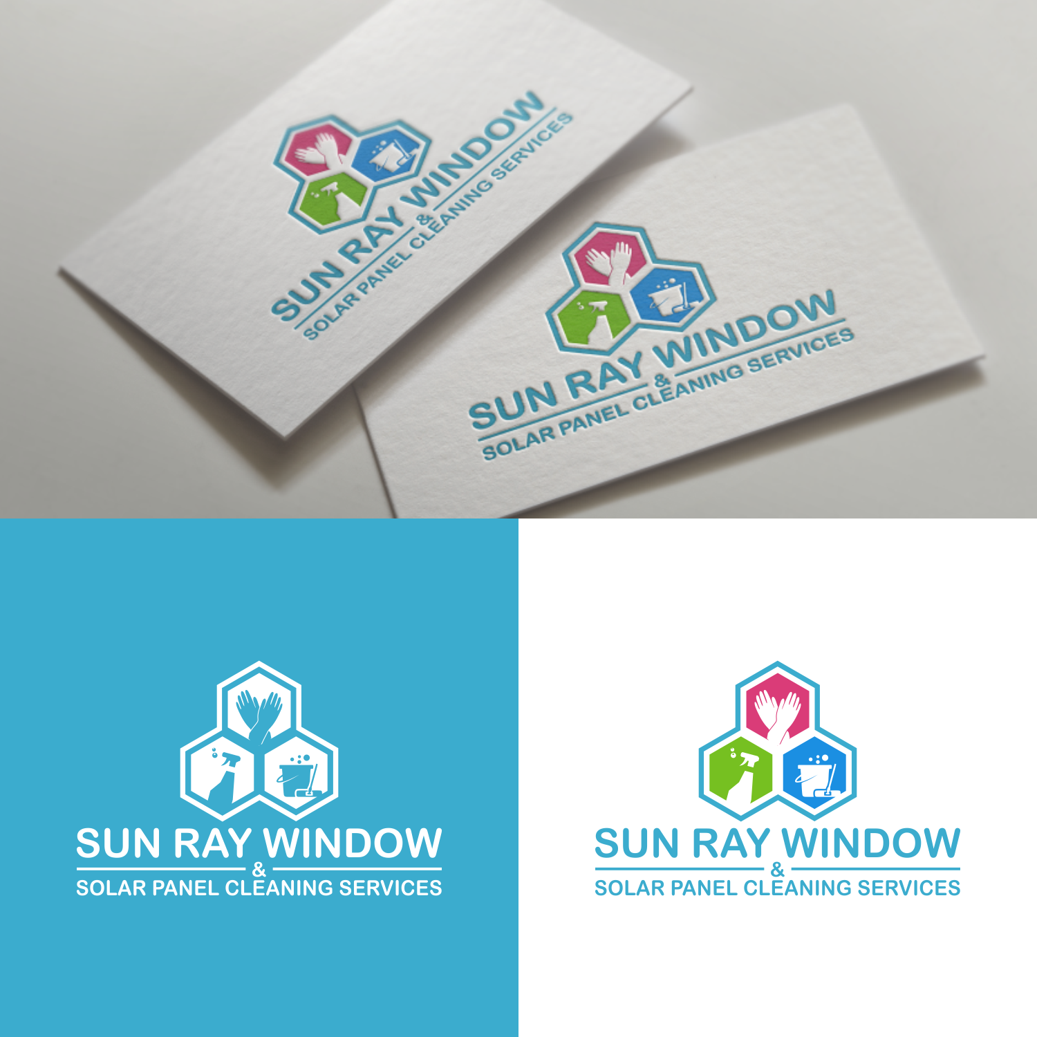 Cleaning Services Logo Design for Sun Ray Window and Solar Panel ...