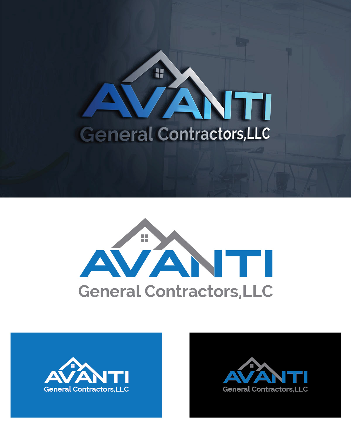 Logo Design for AVANTI General Contractors,LLC by Isnah Logo | Design ...