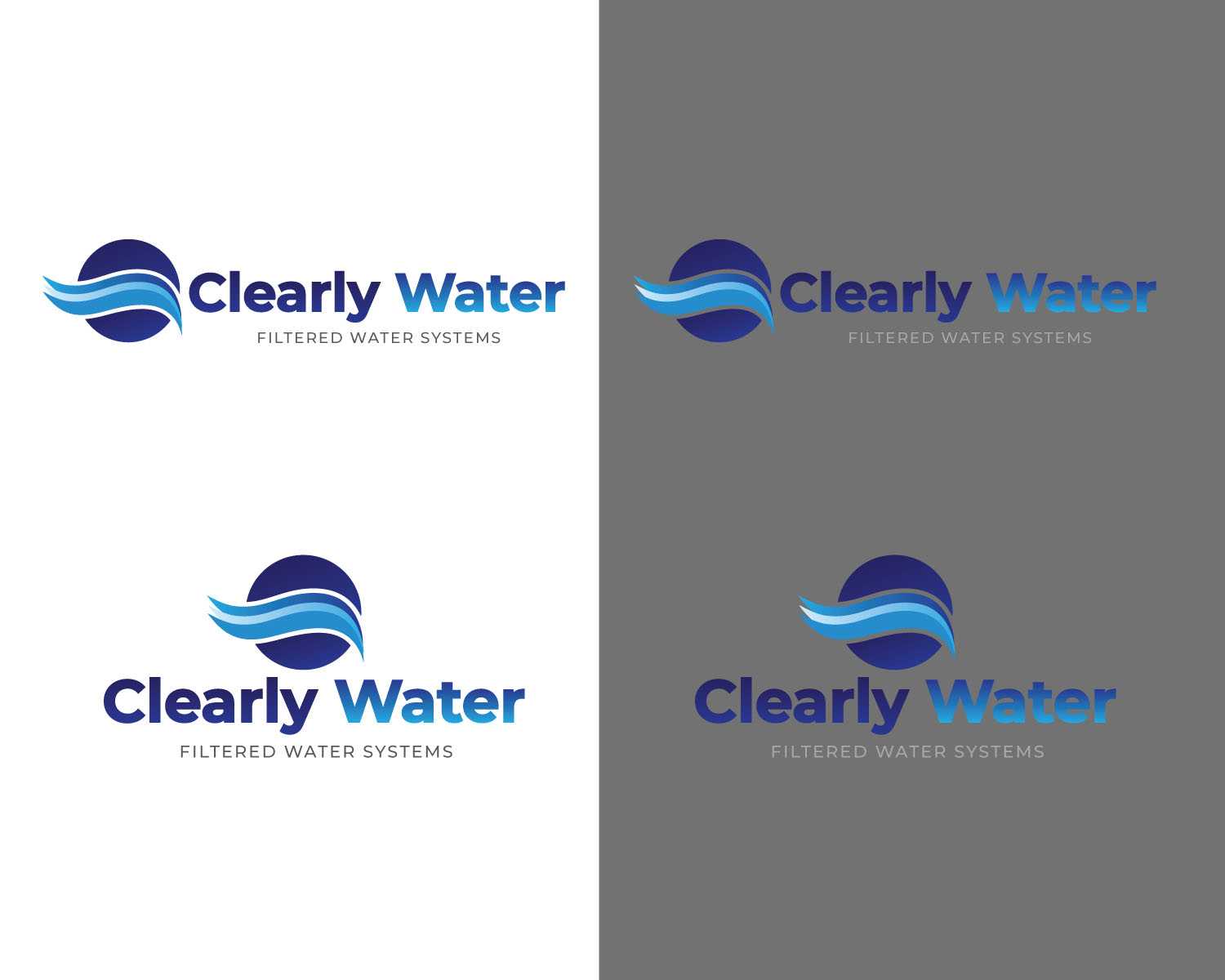 Bold, Playful Logo Design for Clearly Water by cosmicline | Design ...