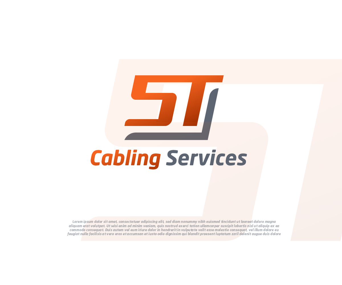 Professional, Masculine, Data Communication Logo Design for 5T Cabling ...