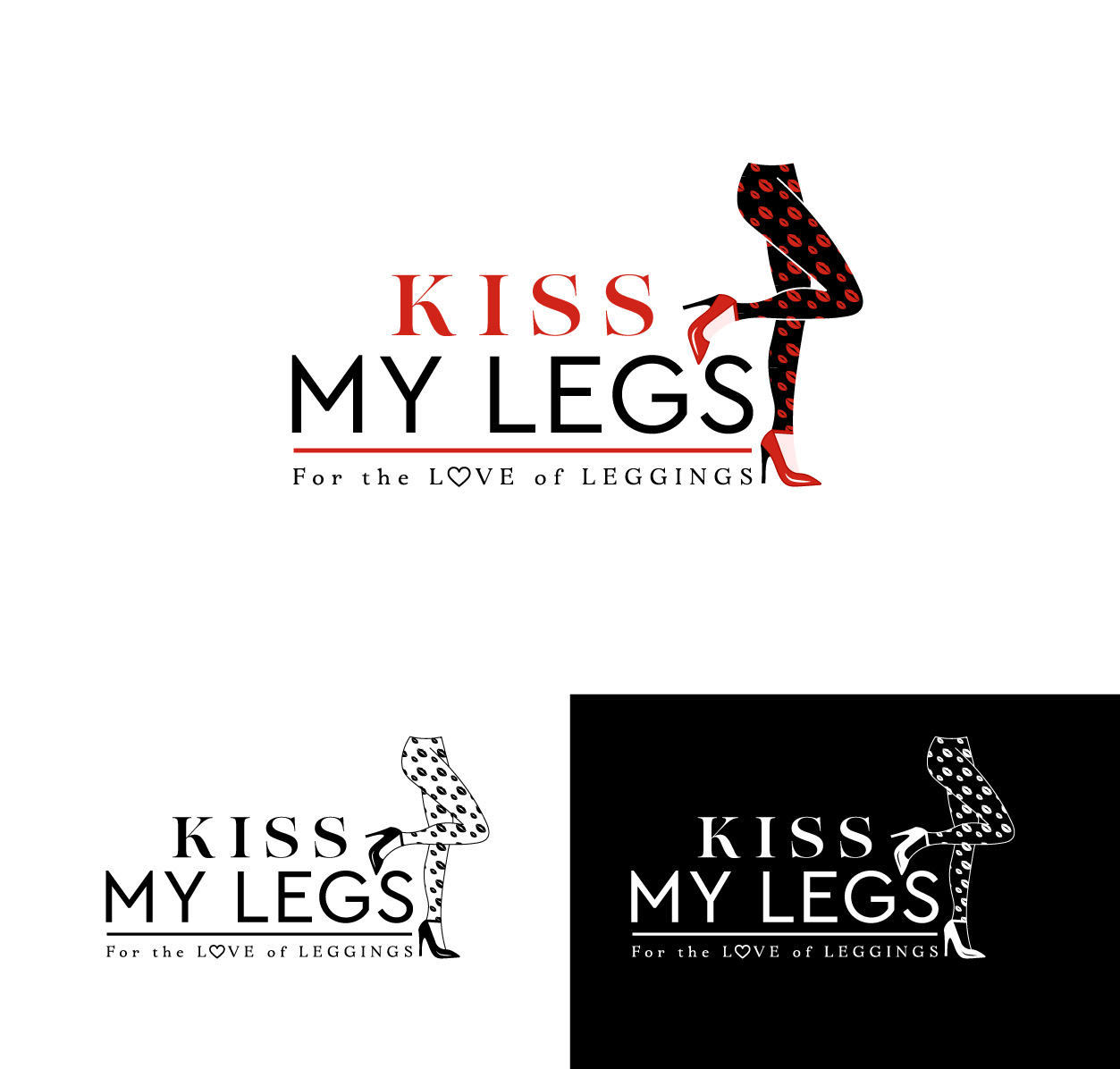 Modern, Professional Logo Design for KISS My Legs For The Love Of ...