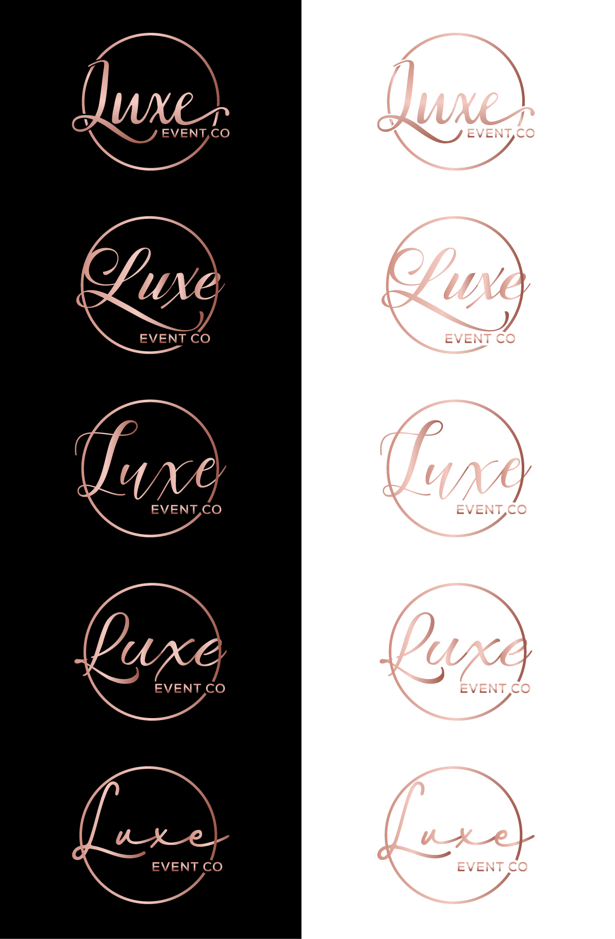 Professional, Serious, Event Planning Logo Design for Luxe Event Co. by ...
