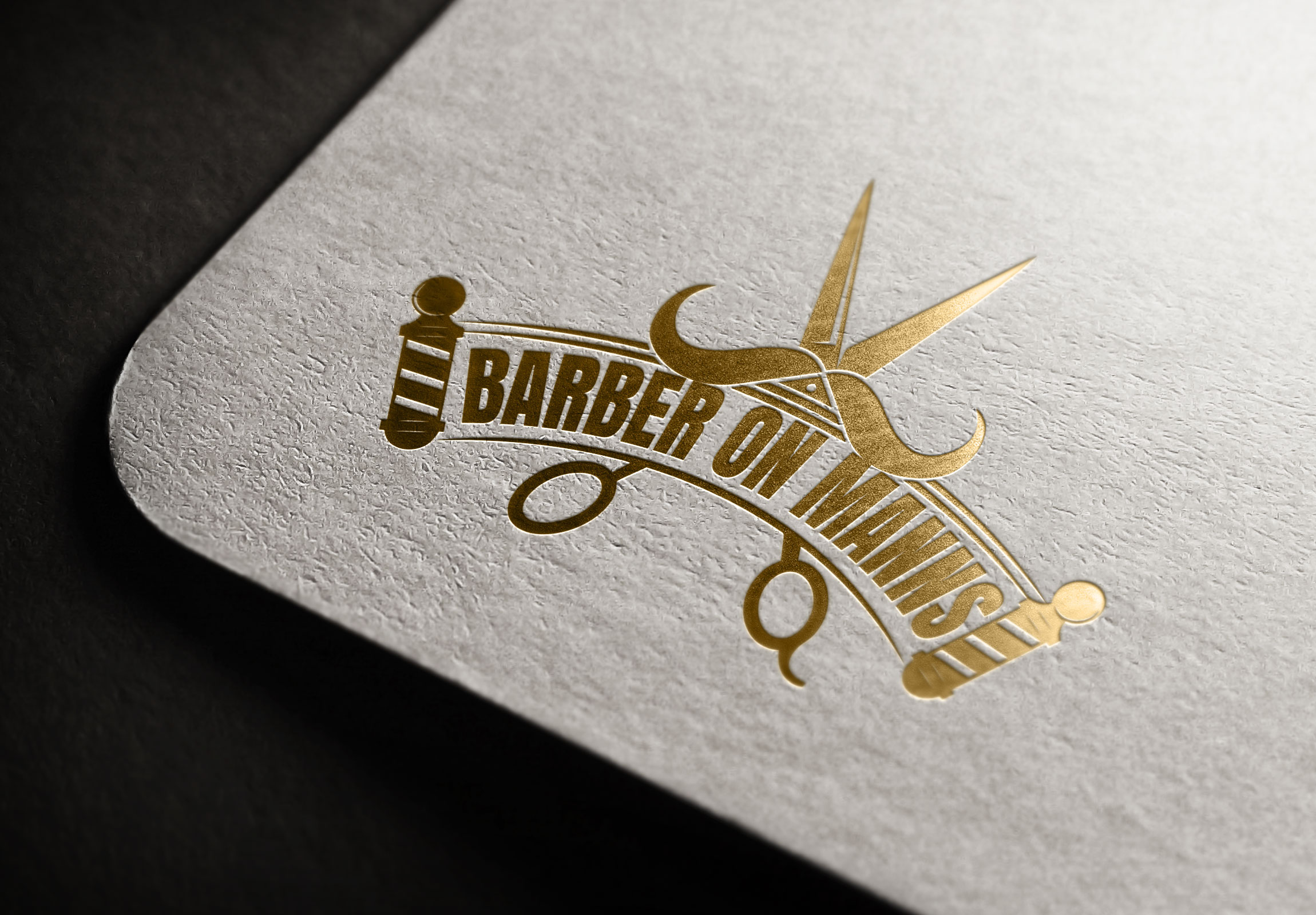 Feminine, Modern Logo Design for Barber on Manns by Rosalia ...