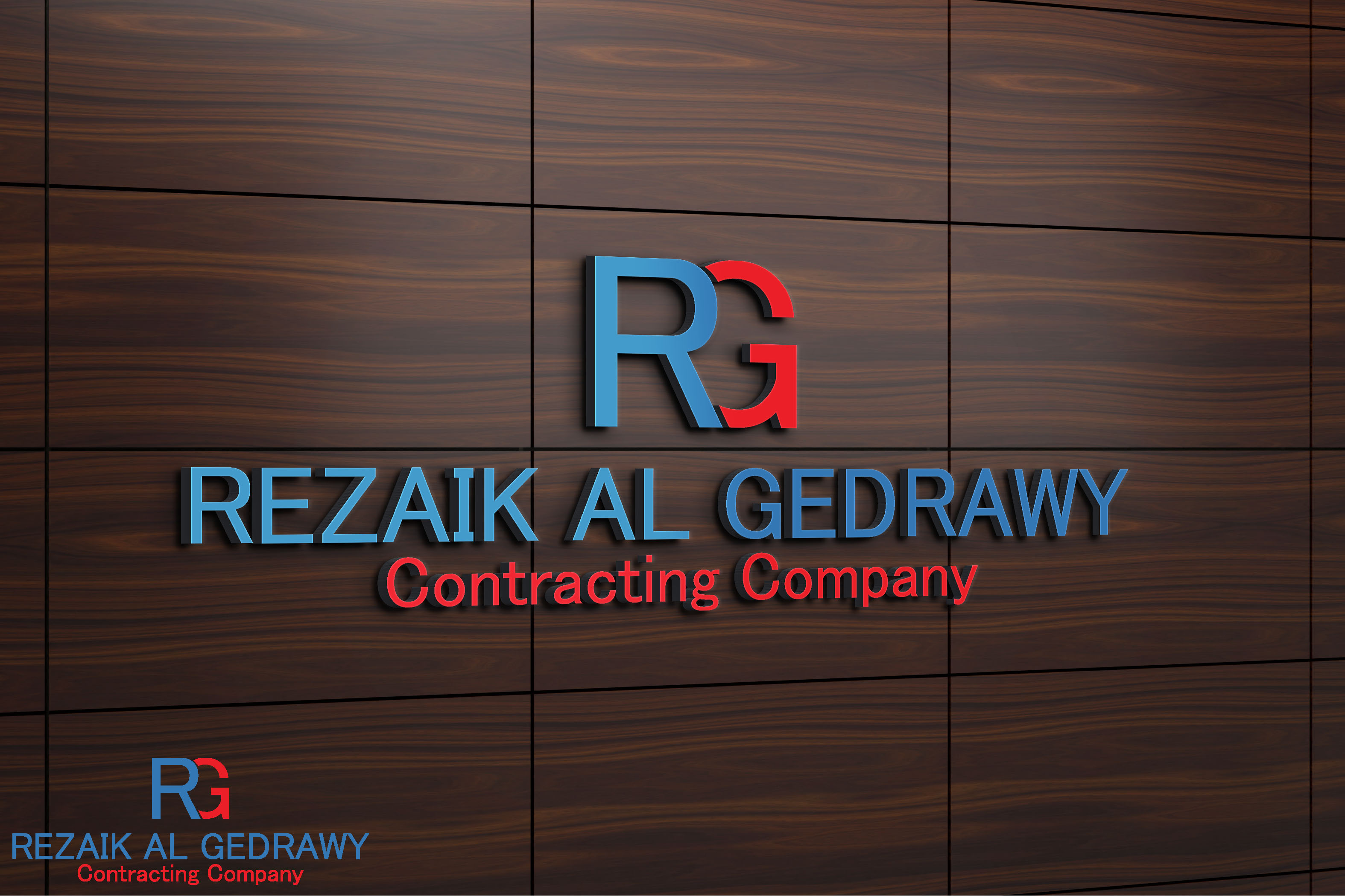 Modern, Masculine, Civil Engineer Logo Design for RG - Rezaik Al ...