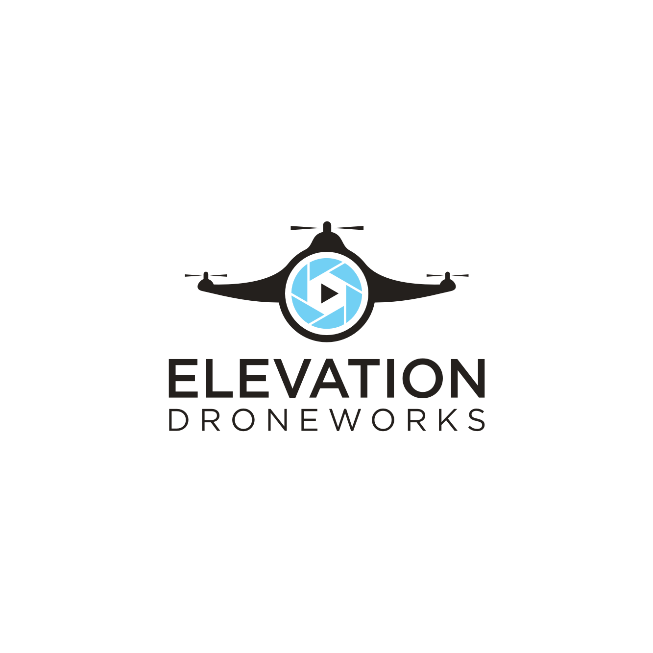Bold, Serious Logo Design for Elevation Droneworks by G.R.L.T 2 | Design #25405621