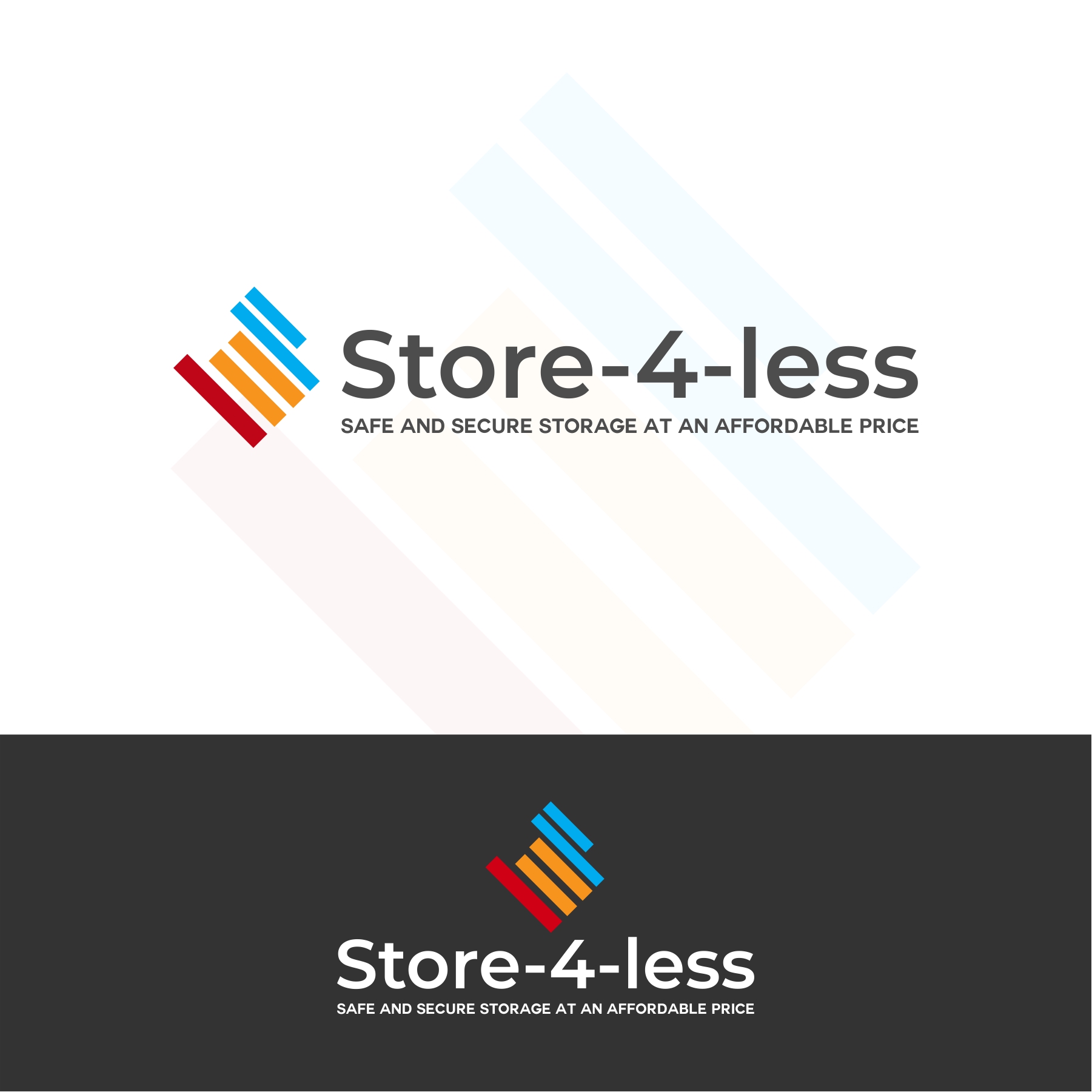 Logo Design for Store-4-less. Safe and Secure Storage at an affordable ...
