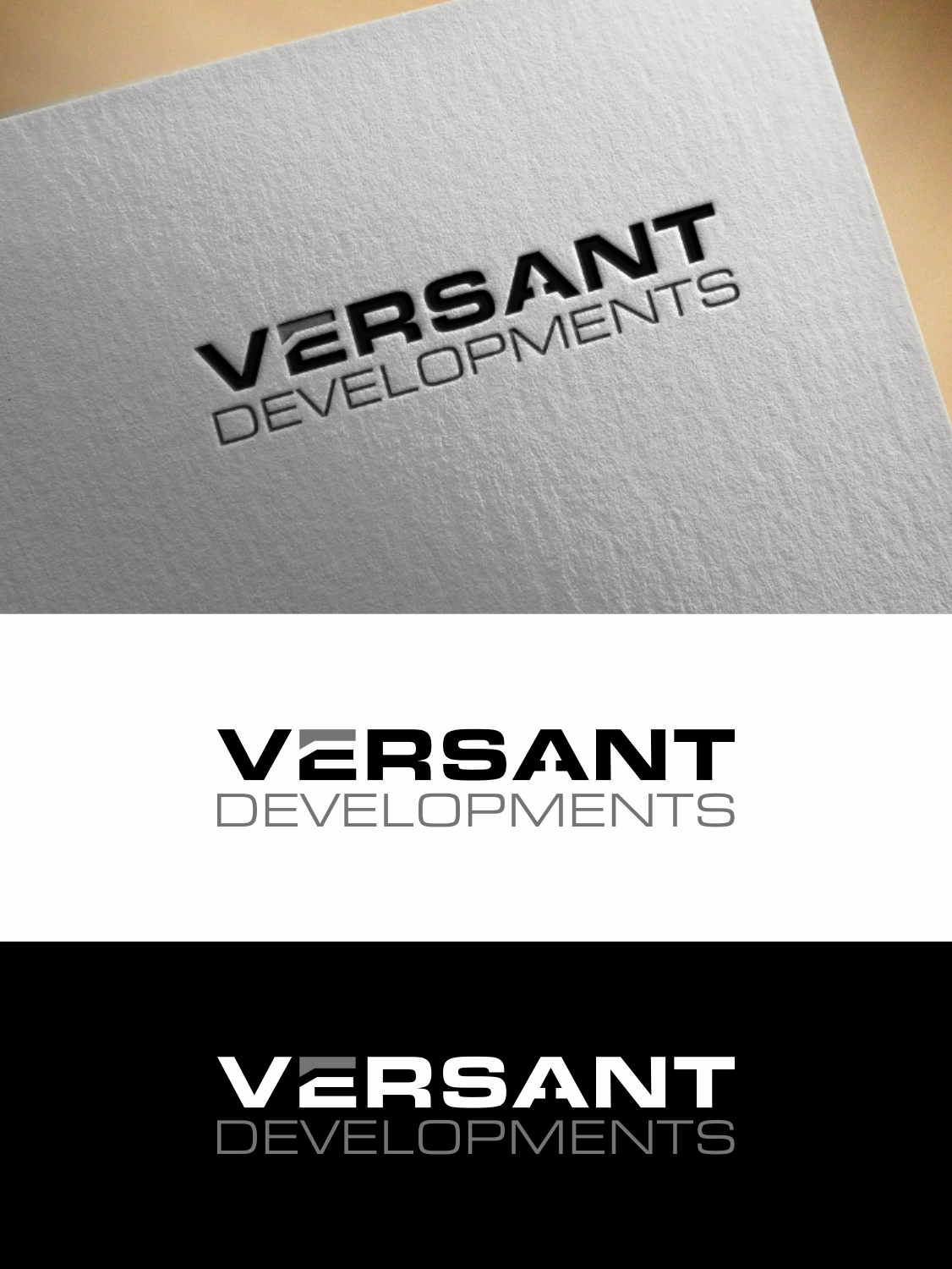 Elegant, Serious, Real Estate Development Logo Design for Versant ...