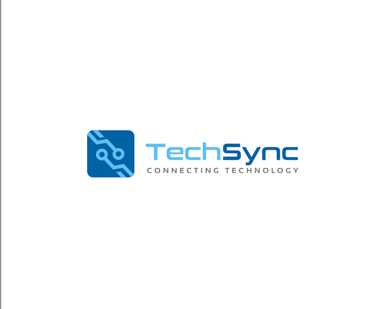 Logo Design for TechSync (Syncing Technology or Connecting Technology ...