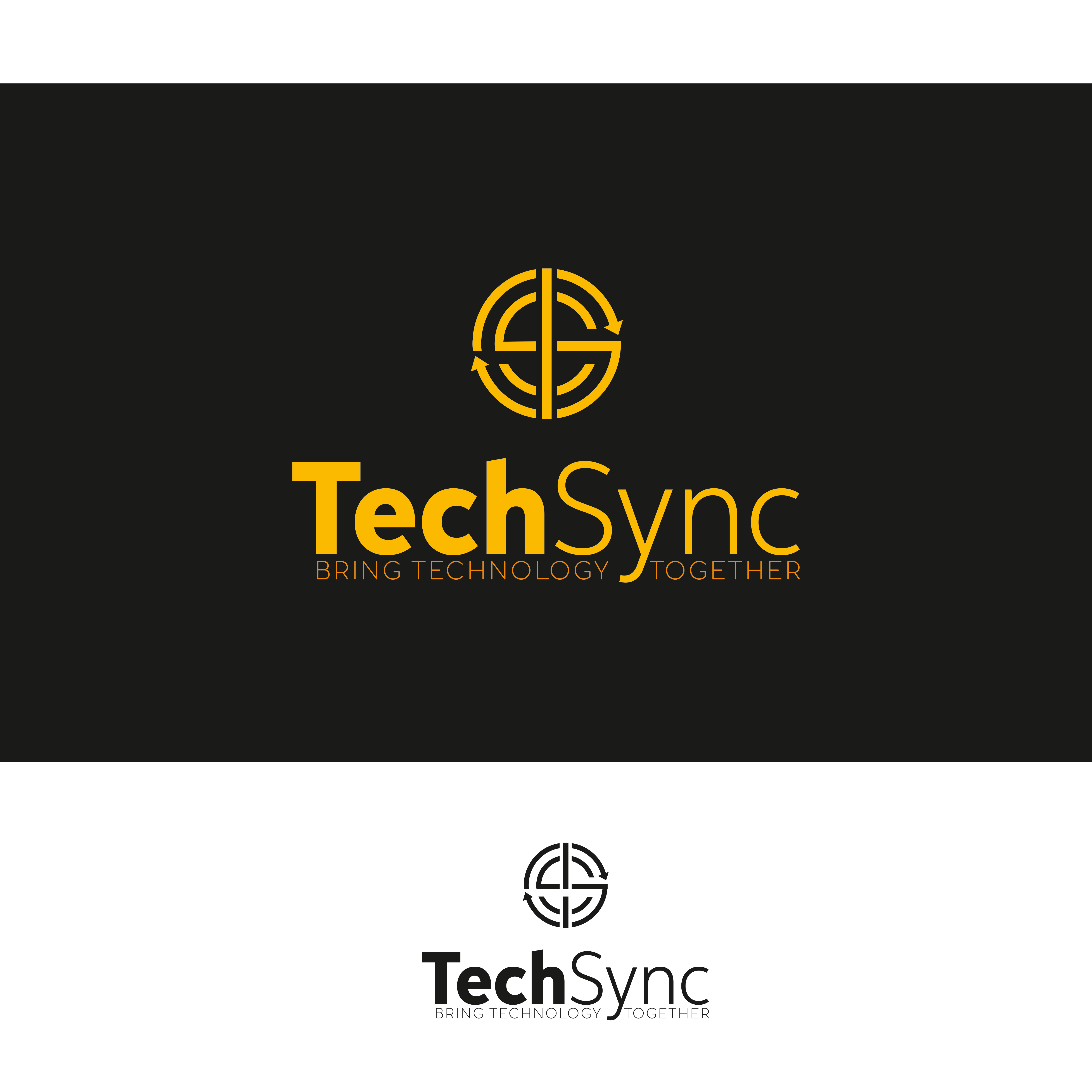 Logo Design for TechSync (Syncing Technology or Connecting Technology ...