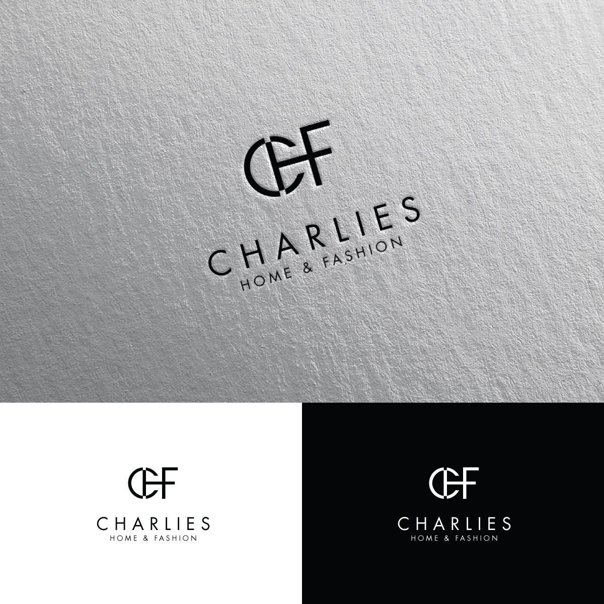 Logo Design for Charlies Home & Fashion or CHF by Rii | Design #25417502