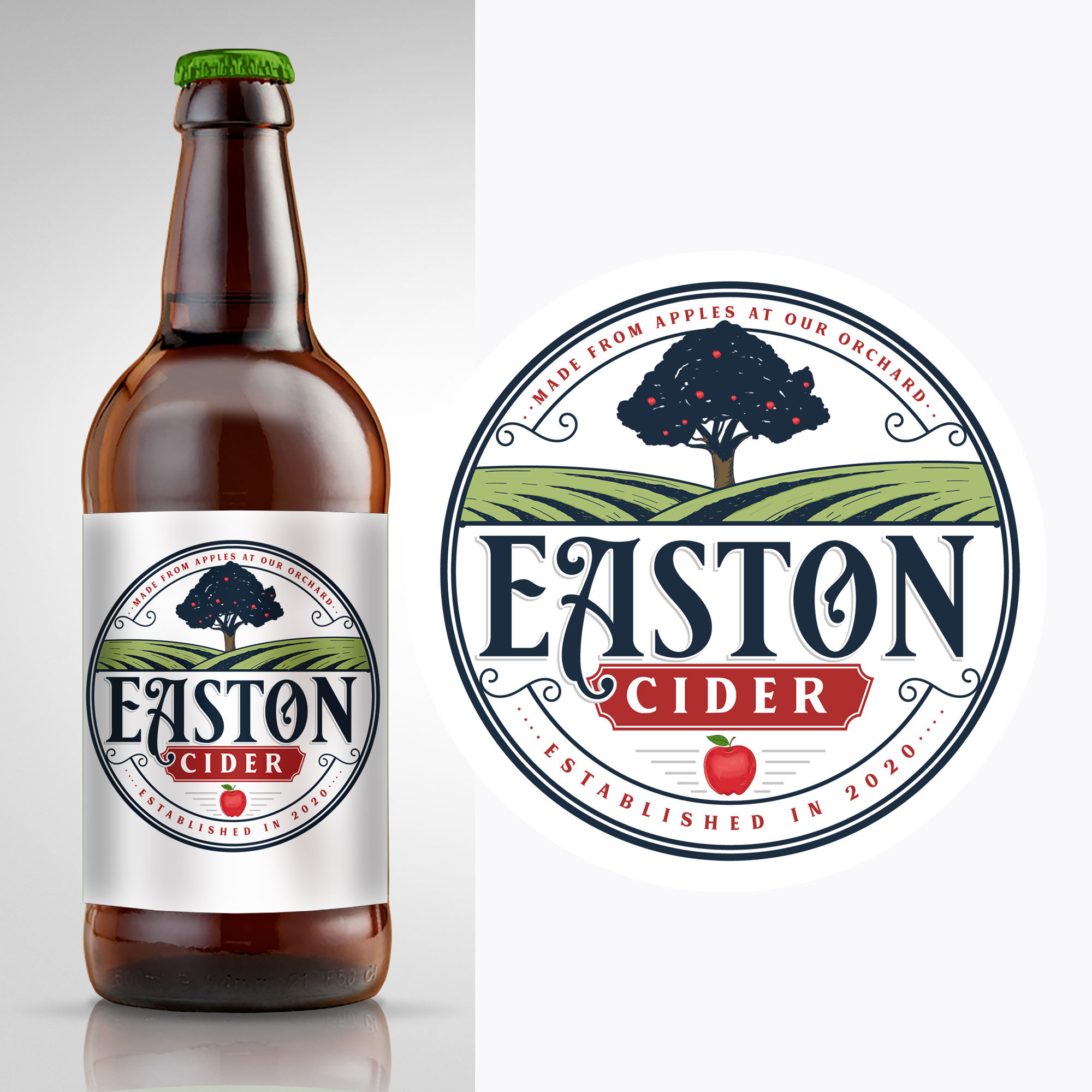 Masculine, Elegant Logo Design for Easton Cider and Easton Hard Cider ...