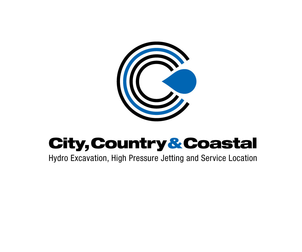Logo Design for City, Country & Coastal - Hydro Excavation, High ...