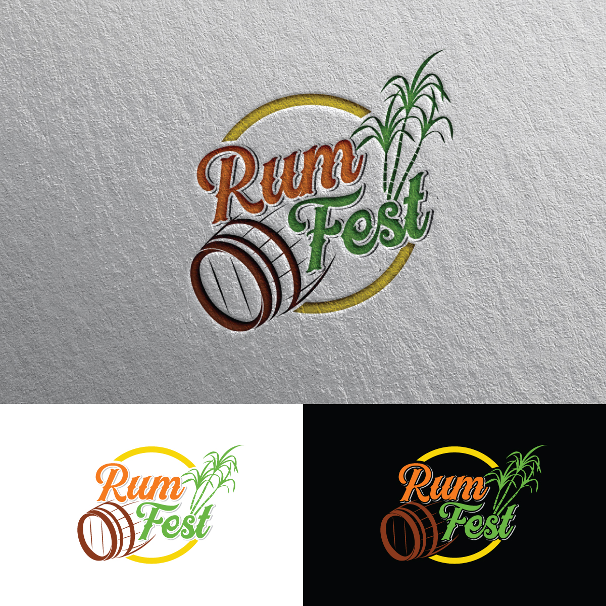 Professional, Upmarket Logo Design for Rum Fest by Rii | Design #25442912