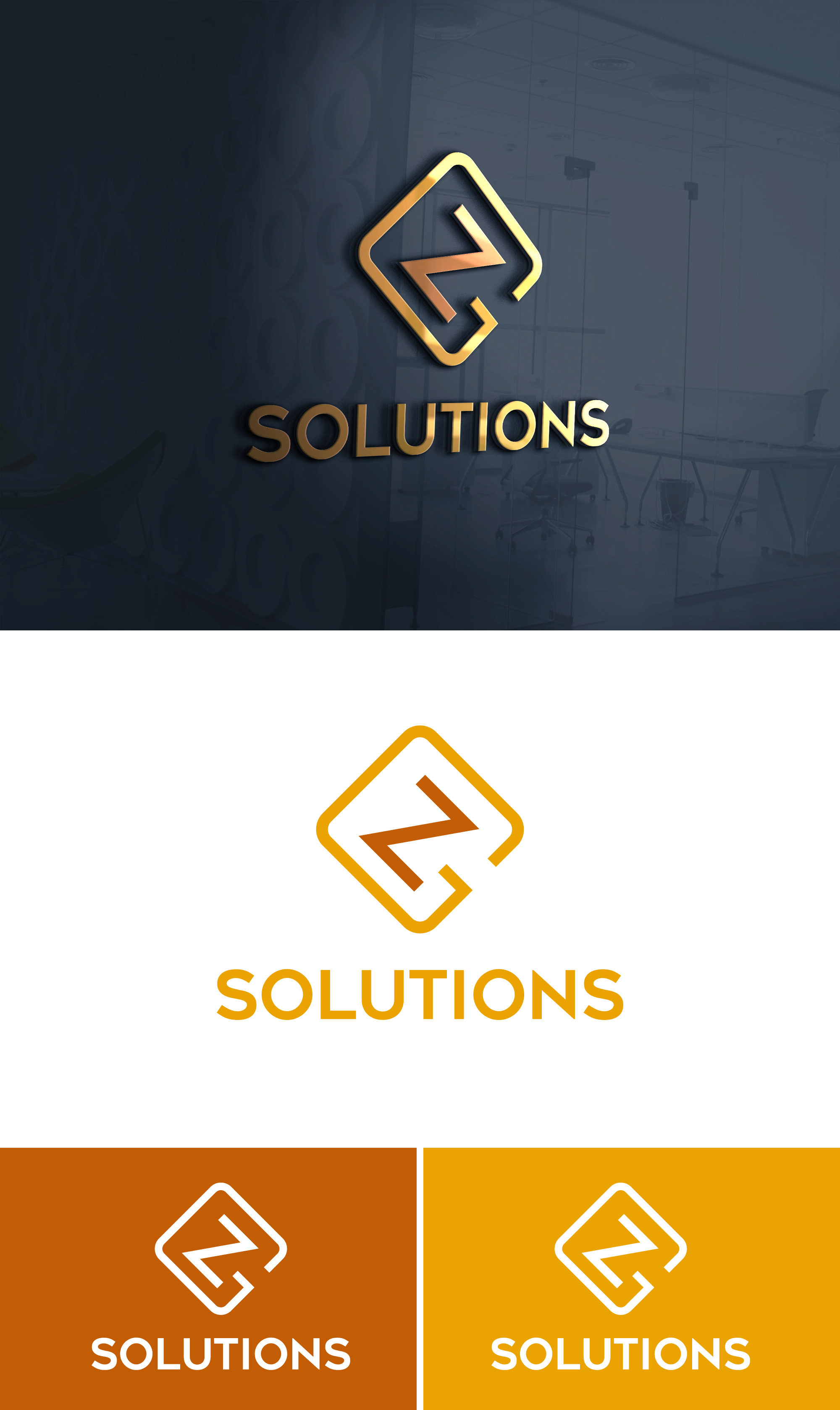 Serious, Modern Logo Design for GZ Solutions by Mongsh | Design #25461468