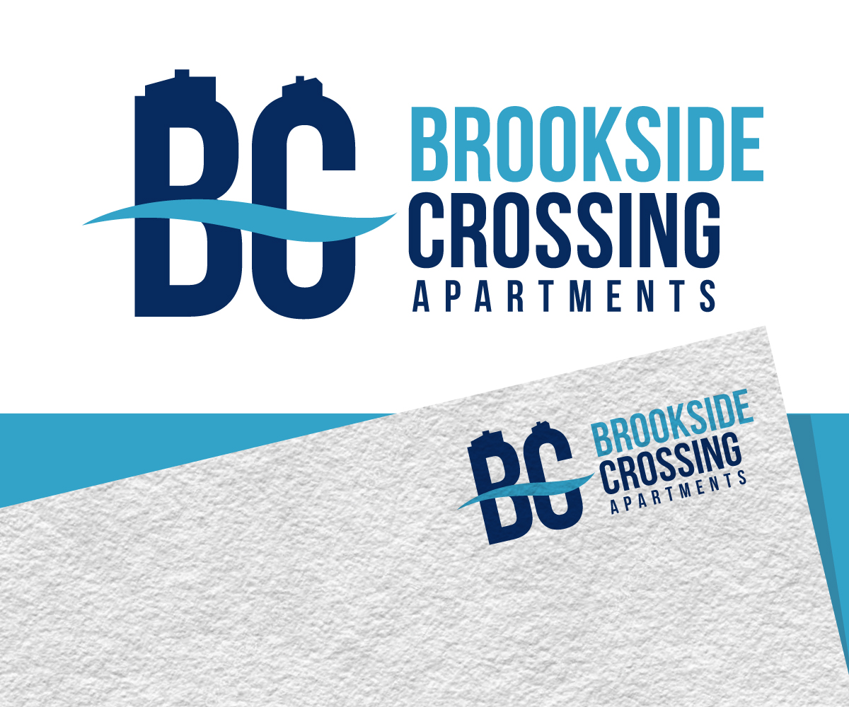 Logo Design for Brookside Crossing Apartments by Jay Design | Design ...