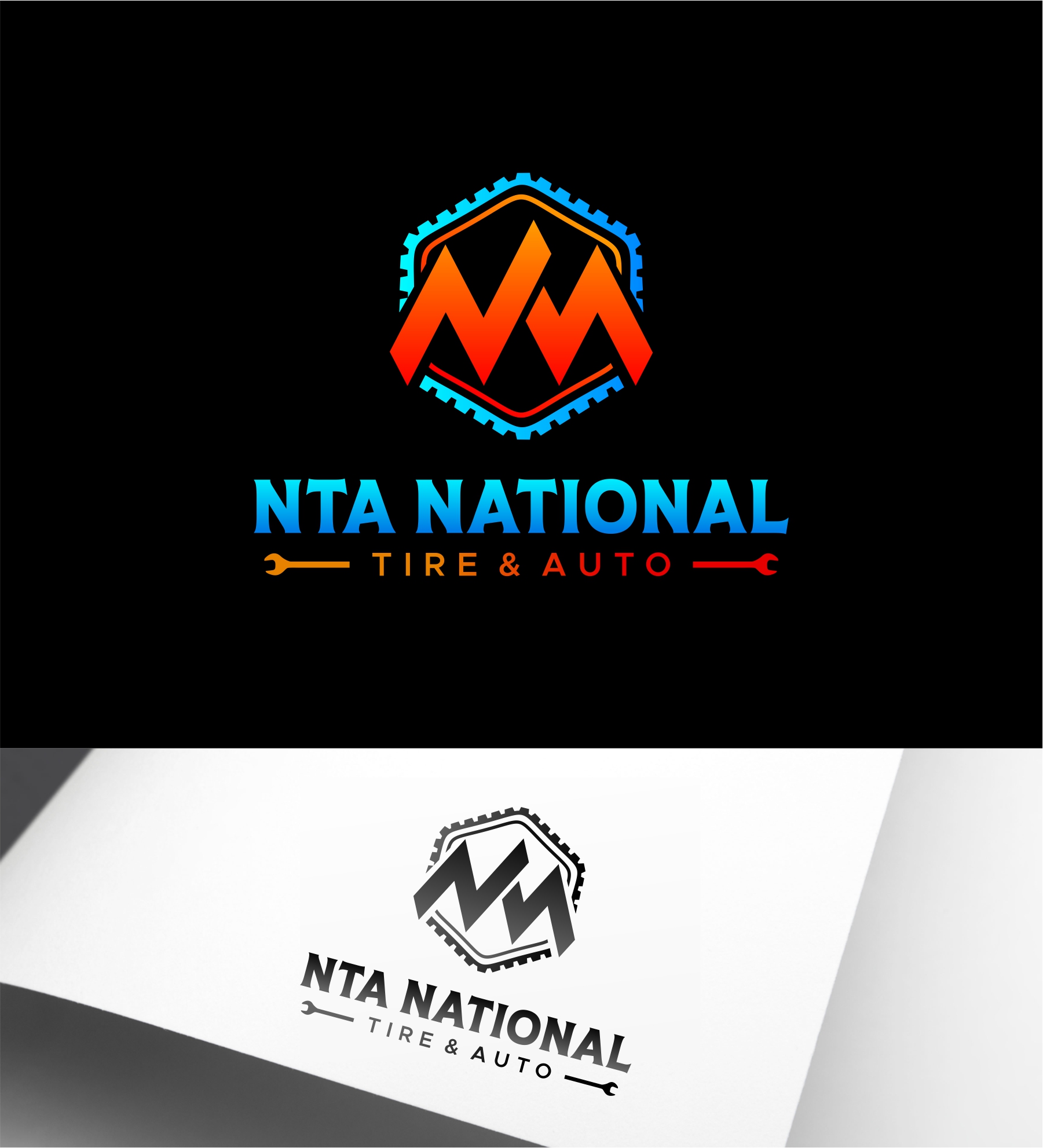 Logo Design for NTA National Tire & Auto by ZeneFashions | Design #25469346