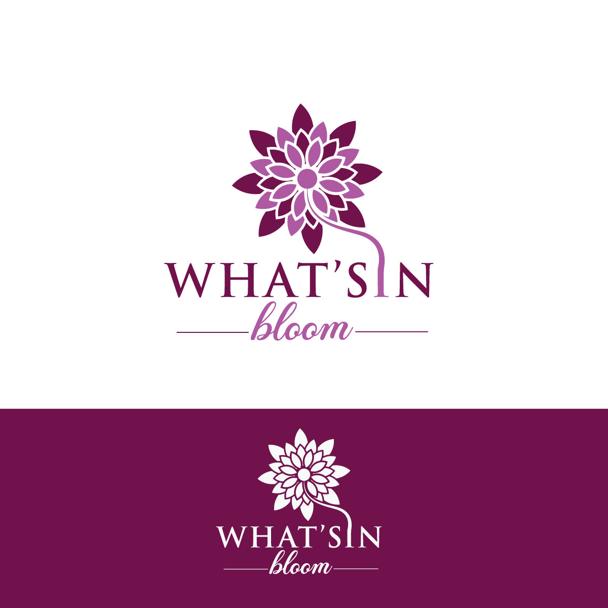 Colorful, Playful, Flower Shop Logo Design for What’s in BLOOM by ...