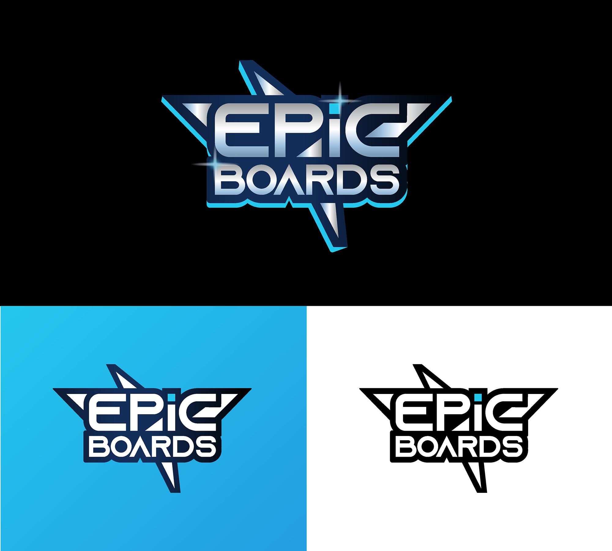Modern, Upmarket Logo Design for Epic Boards by Fandiart | Design #25518660