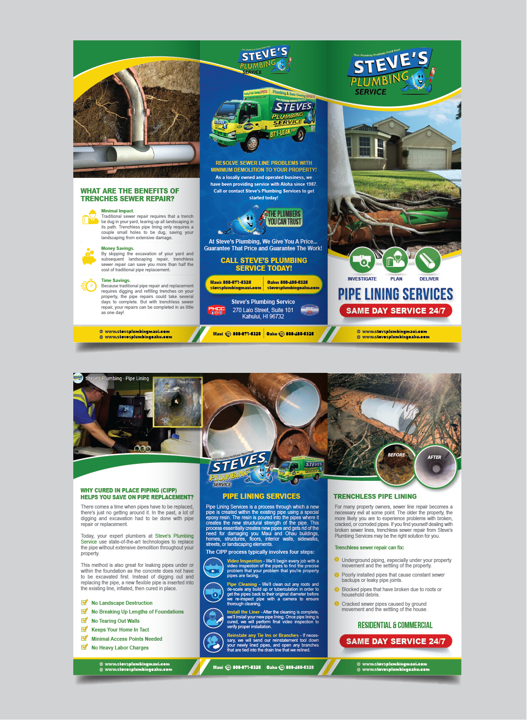 Plumbing Flyer Design for Steve's Plumbing Service by alex989 | Design ...