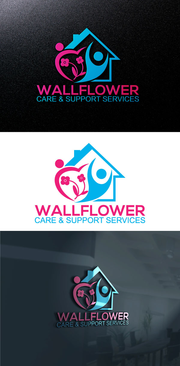 Professional, Modern, Home Health Care Logo Design for Wallflower Care ...