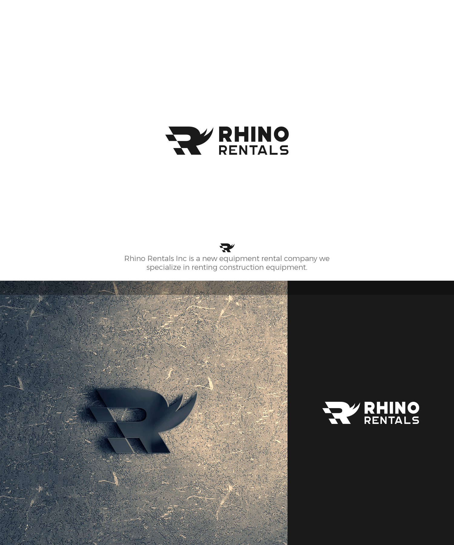 Logo Design for Rhino Rentals Inc by JohnM. | Design #25572890