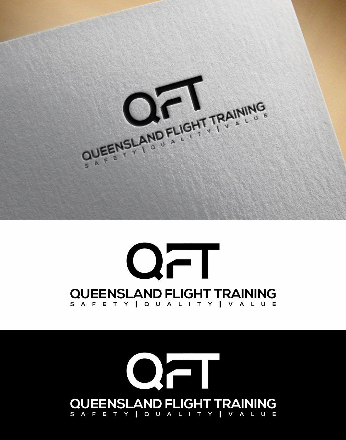Logo Design for Queensland Flight Training. Safety. Quality. Value by ...